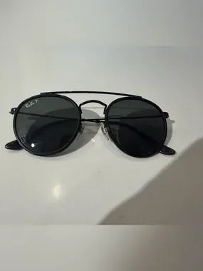 Ray-Ban | Accessories | Rayban Round Double Bridge Sunglasses Black ...